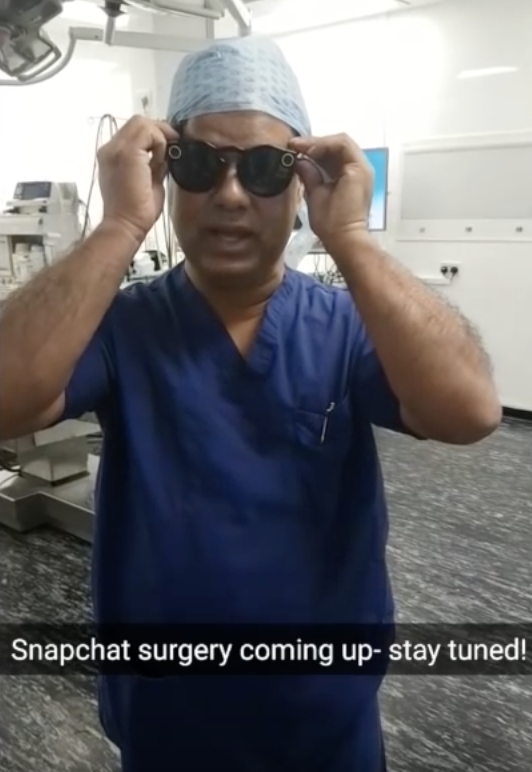 Doctor Uses Snapchat Spectacles During Surgery to Create Tutorial